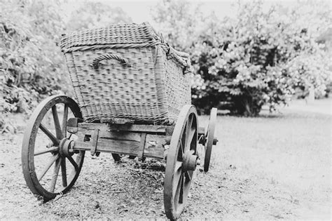 Premium Photo View Of Old Cart On Field