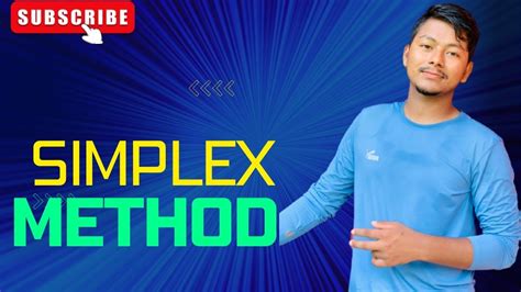 simplex method lpp part 1 ioe maths iii easy method 7 marks