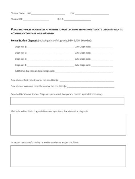 Fillable Online Clinician Disability Verification Form Disability Verification Form Fax Email