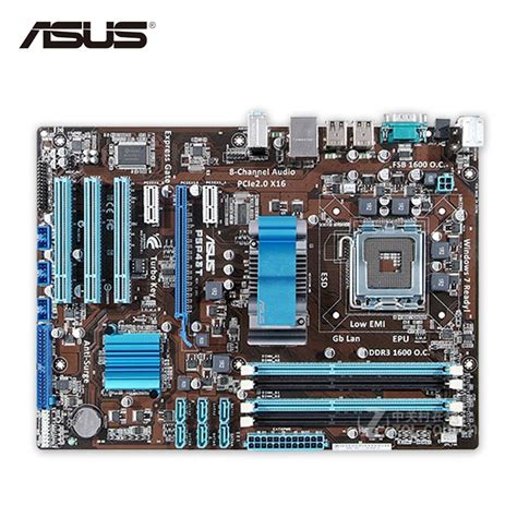 Asus P5p43t P43 Socket Lga 775 Ddr3 16g Sata3 Usb2 0 Atx Motherboard