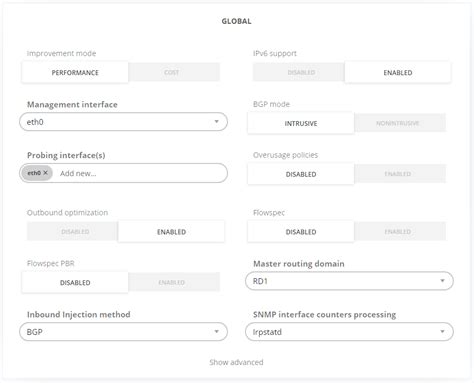 3 12 1 Global Configuration Noction