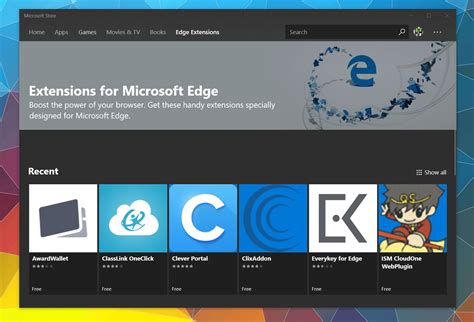 Microsoft Store For Windows 10 Picks Up Dedicated Edge Extensions Tab Windows Central