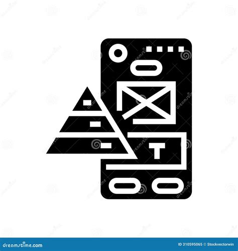 Hierarchy Ux Ui Design Glyph Icon Vector Illustration Stock Vector Illustration Of Mobile