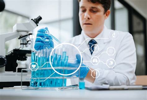 Dctor Work On Digital Tablet Healthcare Doctor Technology Tablet Using Computer In Laboratory