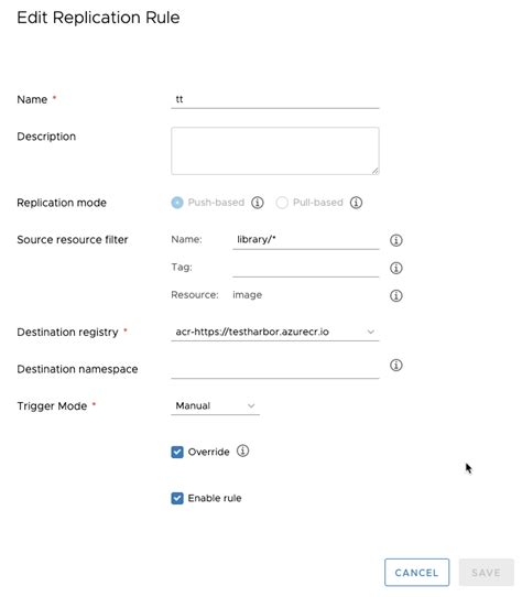Harbor 19 Not Successfully Pushing To Azure Container Registry · Issue