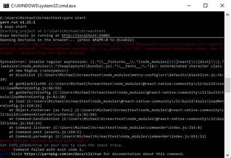 Metro Bundler Process Exited With Code Issue Expo Expo Cli GitHub
