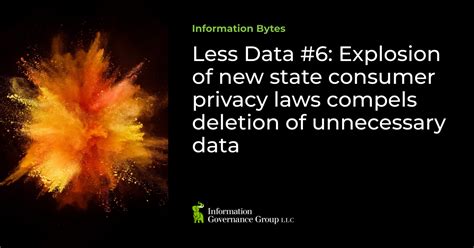 Less Data 6 Explosion Of New State Consumer Privacy Laws Compels