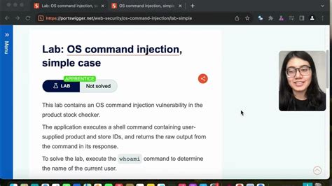 portswigger lab os command injection simple case solution youtube