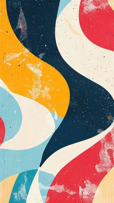 Colorful Wavy Shapes Create A Visually Captivating Modern Abstract Background Design Blending