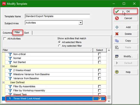 Export Schedule Data To Excel From P6 Ten Six