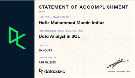 Momin Imtiaz On Linkedin Dataanalysis Sql Datacamp