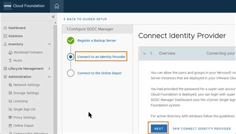 Vmware Cloud Foundation Sddc Manager Day 1 Configurations Identity