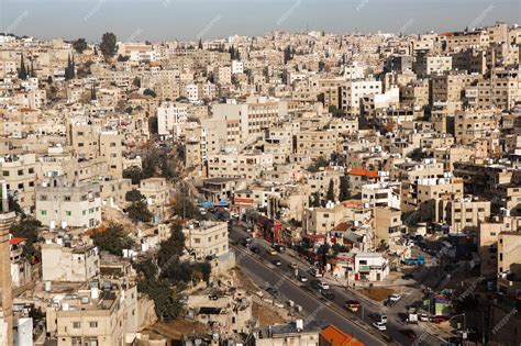 Premium Photo Aerial View Of Amman City The Capital Of Jordan City