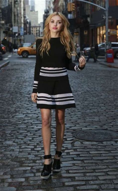 Peyton List On The Set Of A Photoshoot Hawtcelebs