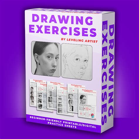 Portrait Drawing Exercises For Beginners 100 Printable Practice