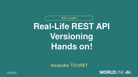 [ndclondon24] real life rest api versioning hands on speaker deck