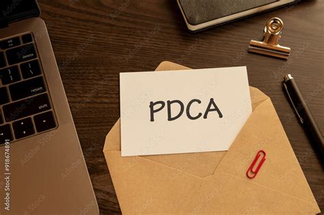 There Is Word Card With The Word Pdca It Is An Abbreviation For Plan