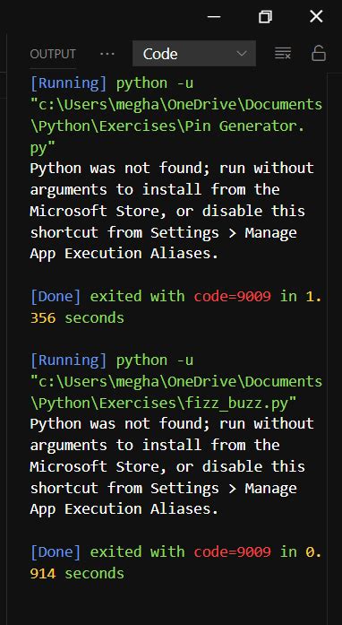 Python Not Found Python Code With Mosh Forum