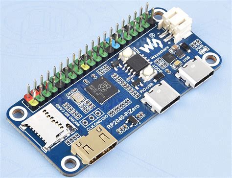 Выпущен 10 долларовый компьютер Waveshare Rp2040 Pizero на чипе