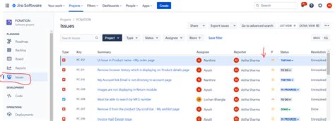 how can i add a column to my default issues tab