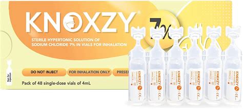 Knoxzy Sterile Hypertonic Saline Solution 7 Vials For Inhalation