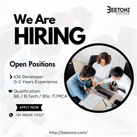Iosdeveloper Techjobs Hiringnow Suratjobs Beetonzinfotech Beetonz Infotech