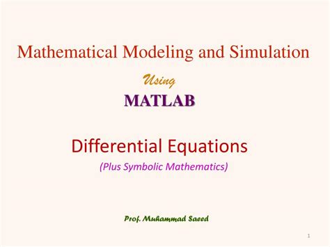 PPT Differential Equations PowerPoint Presentation Free Download ID 4416184