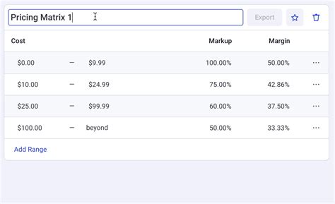 Add A Pricing Matrix Shopmonkey