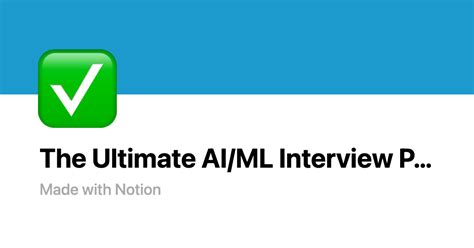 The Ultimate Aiml Interview Prep Playbook Crack Technical Interviews