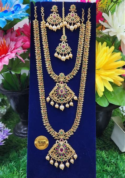 Brass 110g Bridal Necklace Set At Rs 1150set In Krishna Id 22409383755