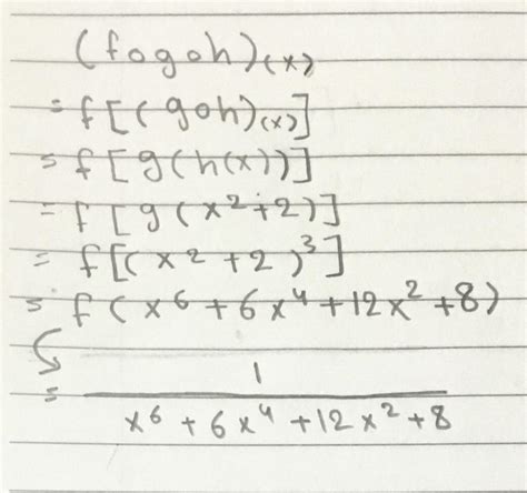 find f of g of h given that f x 1 x g x x 3 h x x 2 2