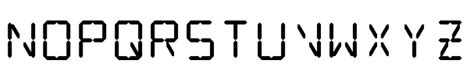 lcd display 14 segment free font decorative display mode what font is