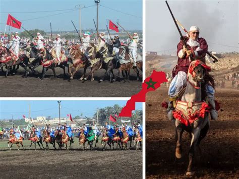 Fantasia In Morocco Beautiful Horse Riders Show Unesco Heritage