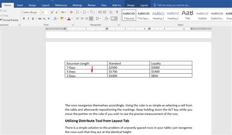 How To Adjust Row Height In Word Document Enjoytechlife