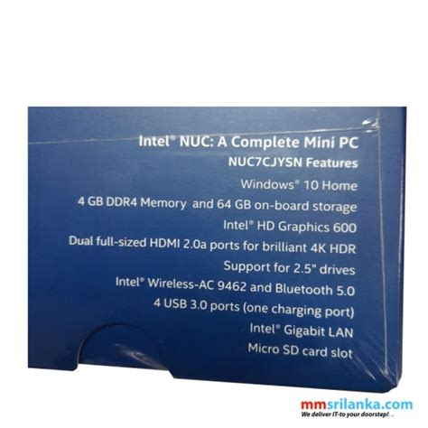 Intel Nuc Mini Pc With Celeron Processor Gb Ram Gb Emmc With Windows