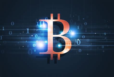 Bitcoin Blue Business Background Stock Illustration Illustration Of Code Background 116526668