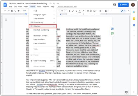 How to Make Two Columns in Google Docs