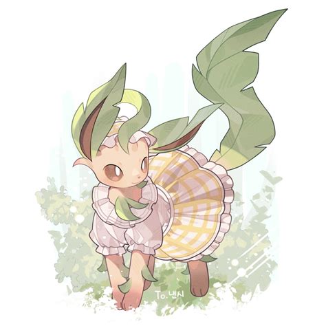 Leafeon And Leafeon Pokemon And More Drawn By Yururung Danbooru