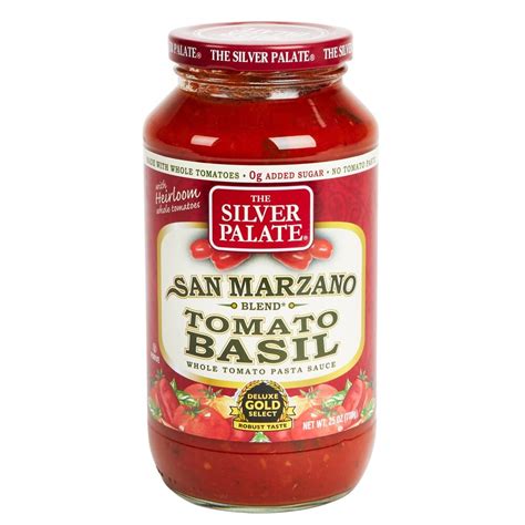 San Marzano Tomato Basil Whole Tomato Pasta Sauce 25 Oz