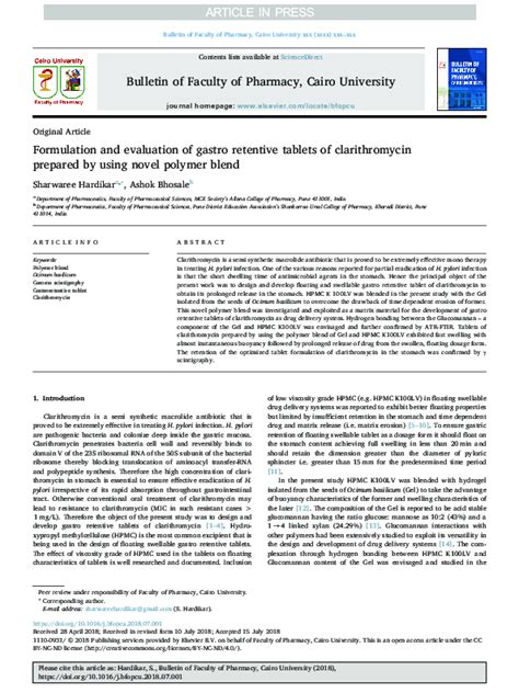 Pdf Formulation And Evaluation Of Gastro Retentive Floating Extended