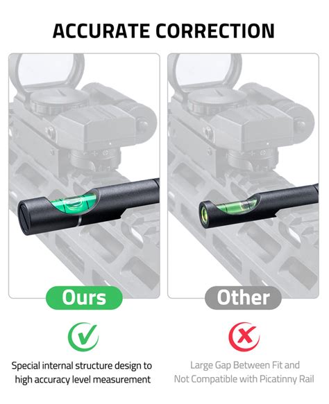 Cvlife Scope Leveling Kit Picatinny Rail Mount Level Scope Level