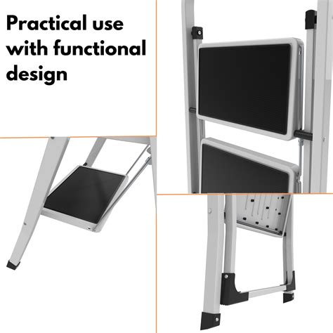 Small 2 Step Ladder Portable Folding Ladder