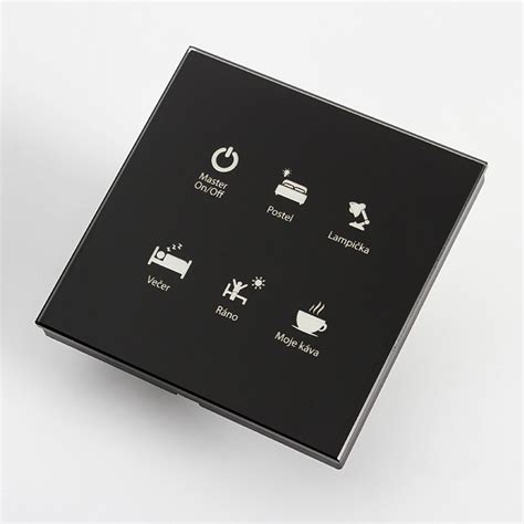 RS Button Modbus Protocol Hotel Home Using Light Touch Wall Switch Light Touch Switch And