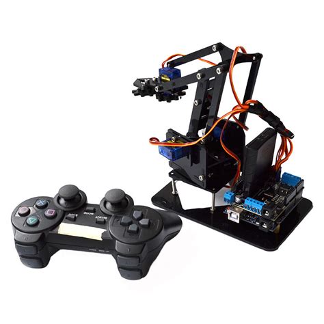 Acrylic Remote Control Robot Arm 4dof With Ps2 Rc Robot Toys Sale