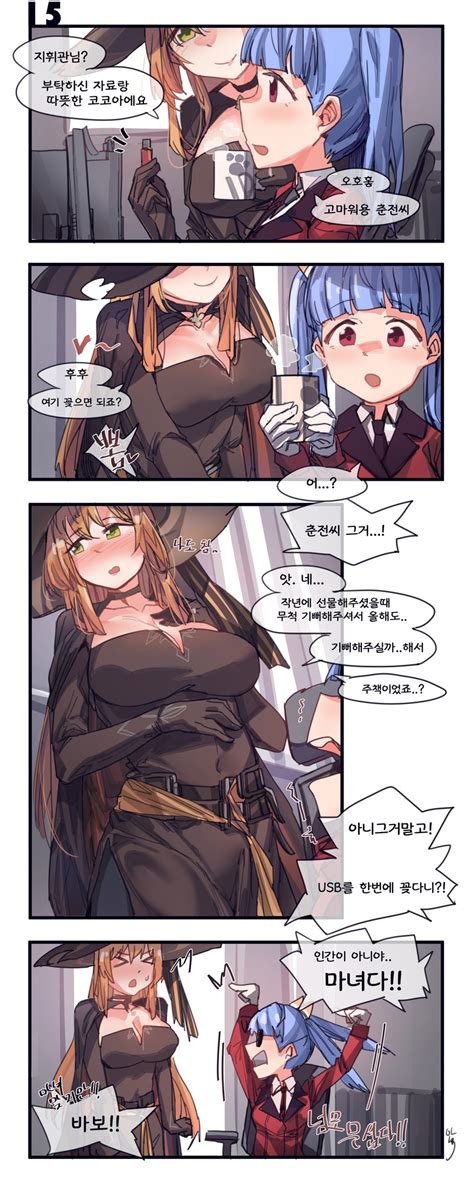 Female Commander And Springfield Girls Frontline Drawn By Aningay