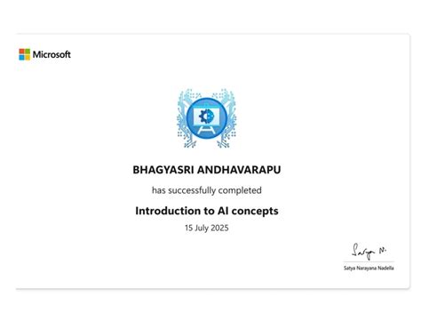 Excited To Share That Ive Successfully Completed Introduction To Ai