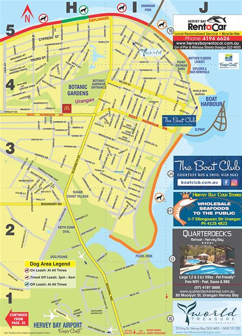 Maps Hervey Bay And Fraser Island Tourist Guide