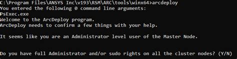 4 4 3 Configuring An Ansys Rsm Cluster Arc Using The Command Line Arcdeploy
