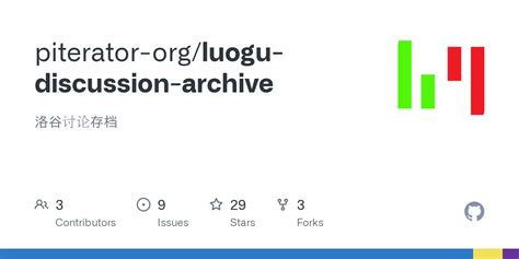 workflow runs · piterator org luogu discussion archive · github
