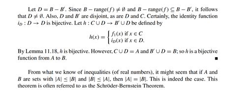 proof from cardinality of sets r askmath